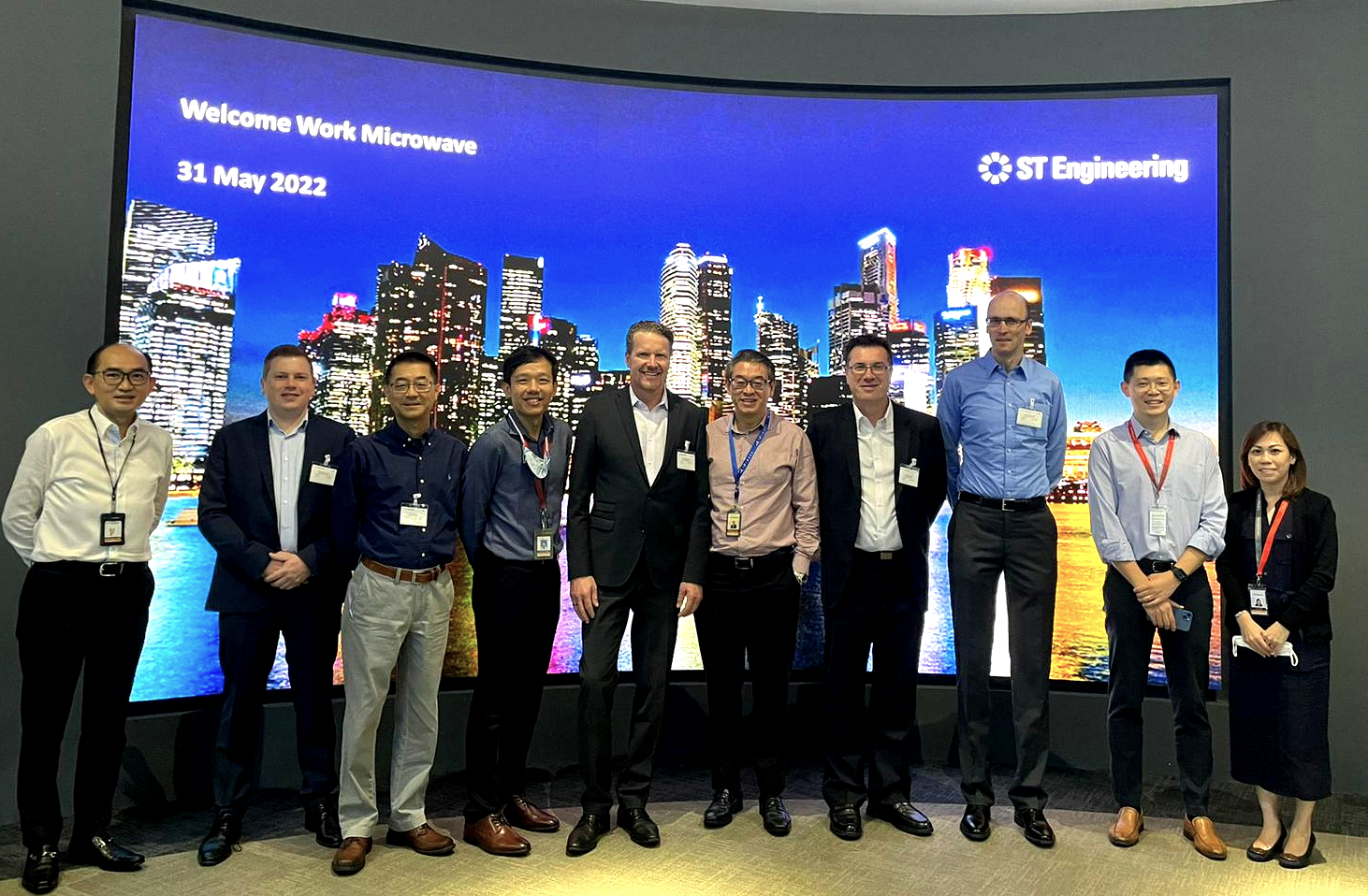 WORK Microwave visiting ST Engineering